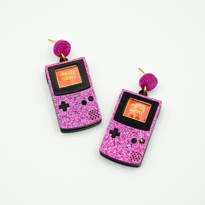 Handmade Mini Vintage Game Console Earrings - Etsy