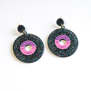 Handmade Mini Vintage Record Earrings - Etsy