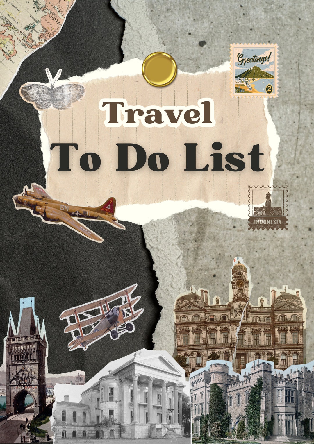 Travel To-do List Printable Template - Etsy