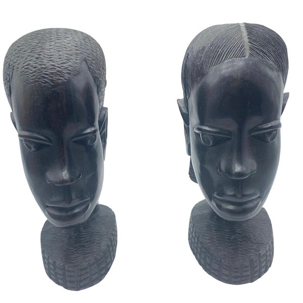 African Ebony Heads - Etsy