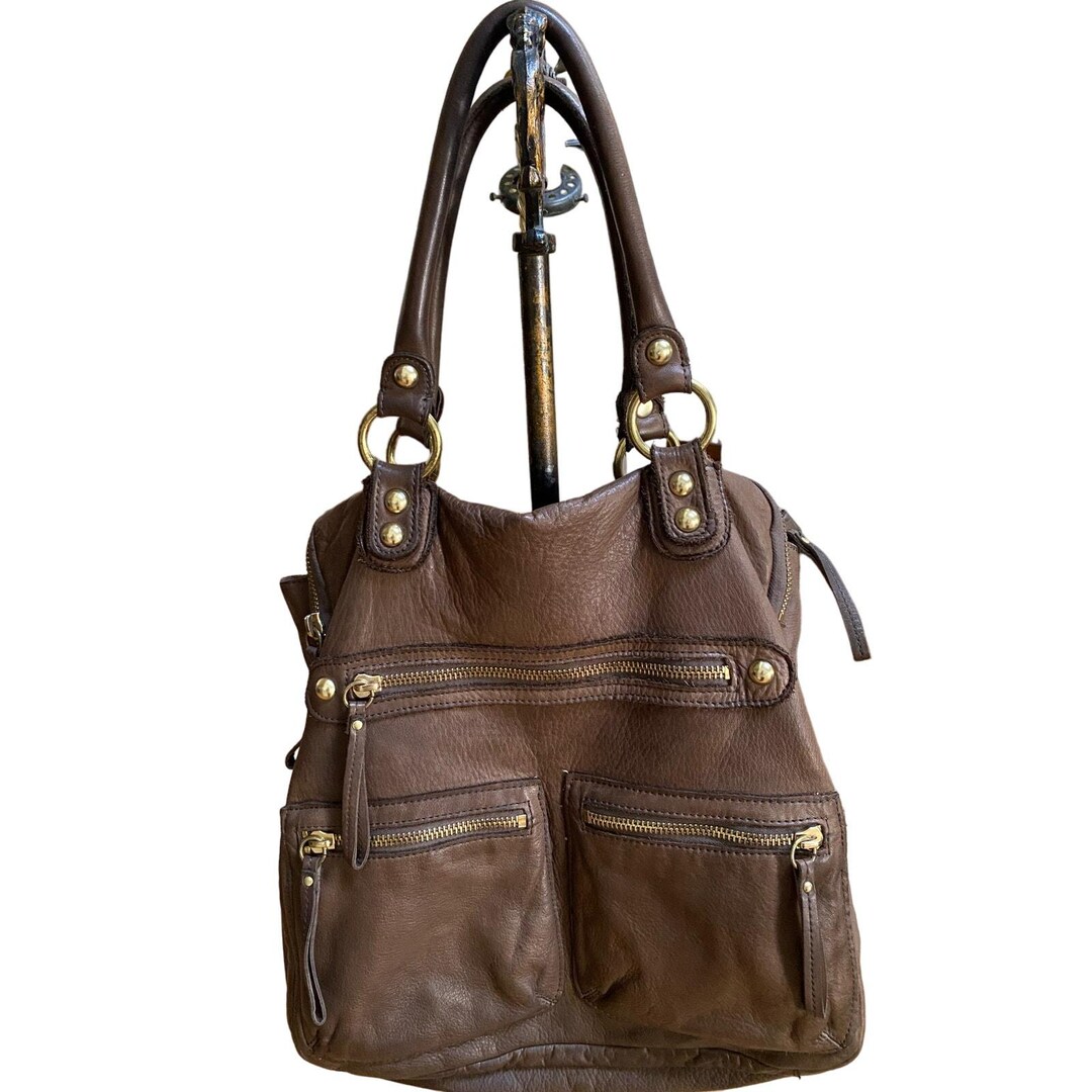 Beautiful Linea Pelle Brown Leather Dylan Tote - Etsy