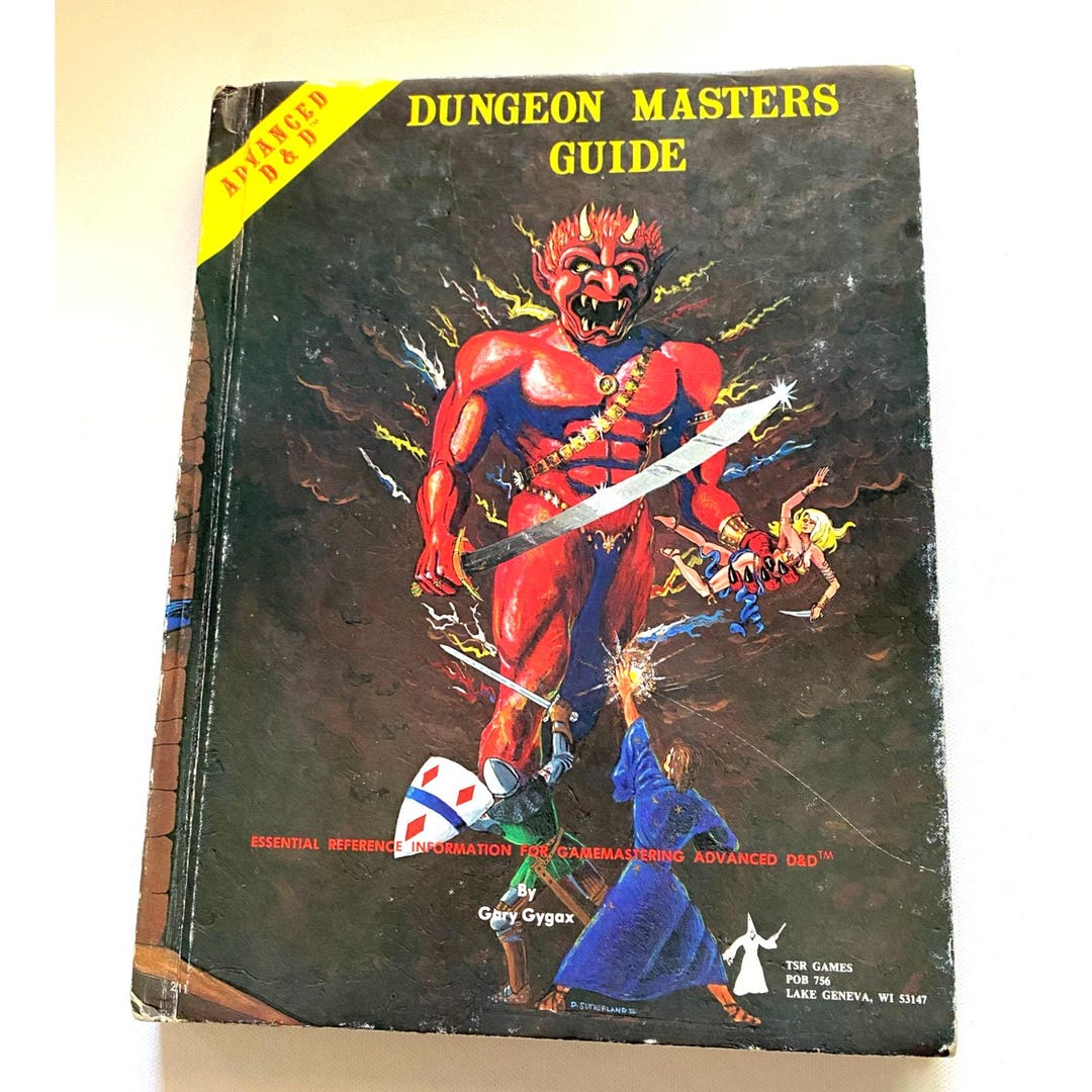 Dungeon Masters Guide 1980 6th Print- AD D 1st Edition Gary Gygax - Etsy