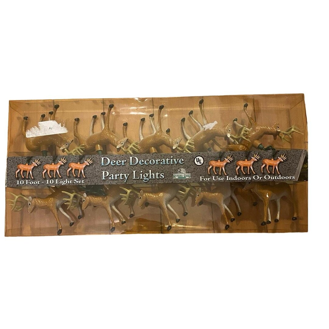 Rivers Edge Deer String Light 2 Set S (10 Ft Each) Man Cave Camping ...