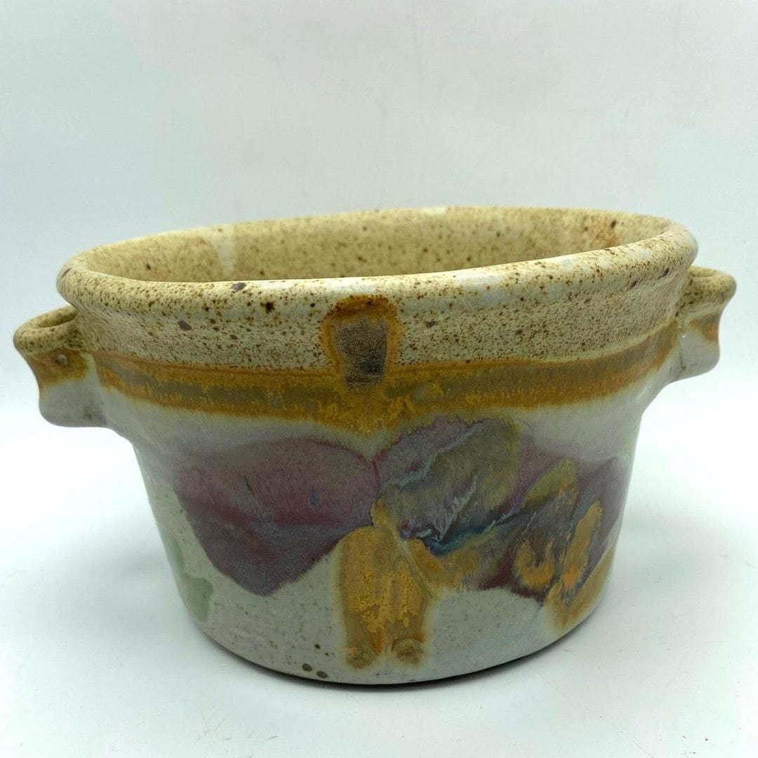 Chamberlain Stoneware Handled Bread Baker Casserole Studio Pottery - Etsy