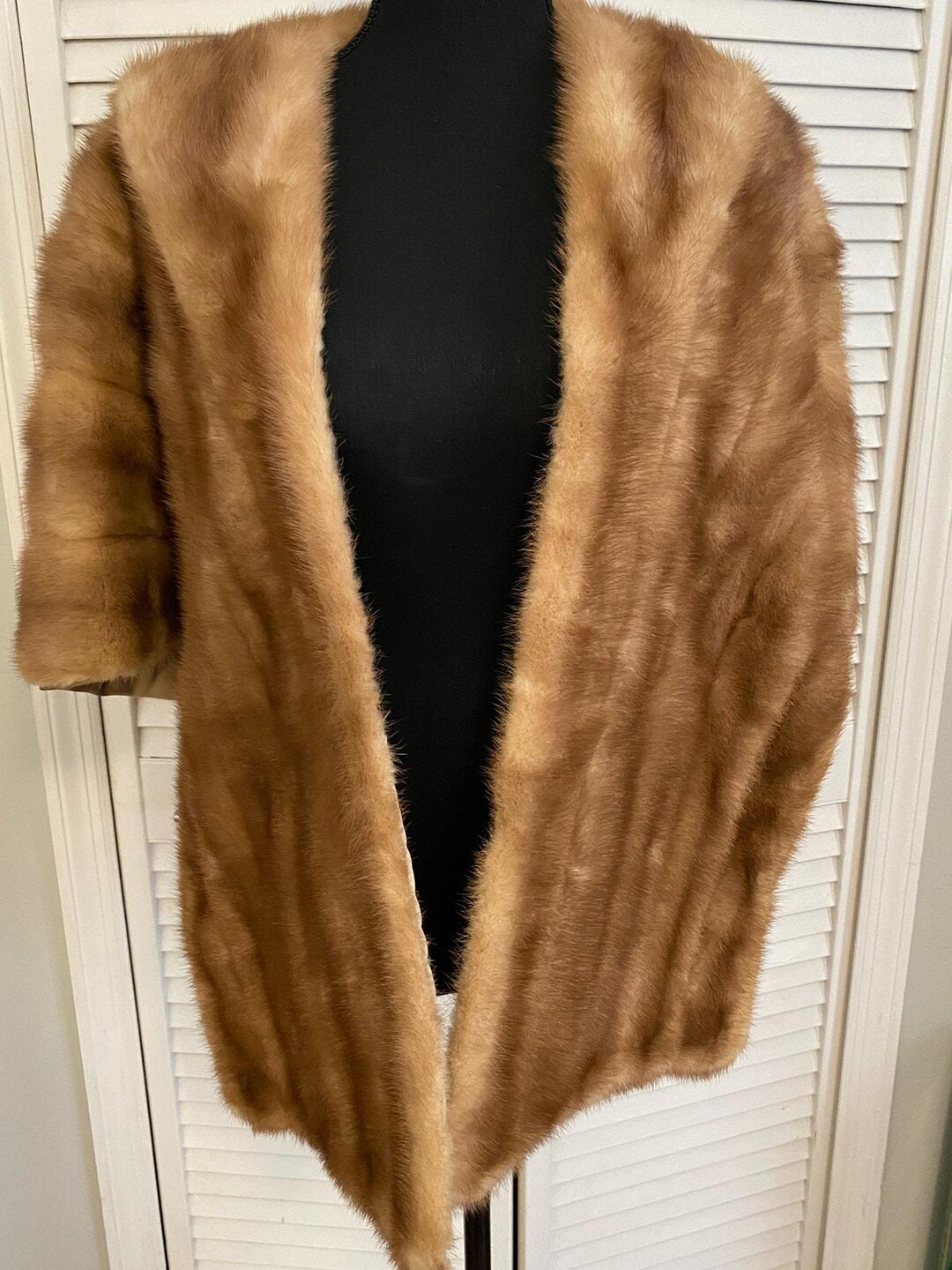 La Belle Fine Furs Vintage Mink Stole Cape 1940s Hollywood Silk Lined MCM - Etsy