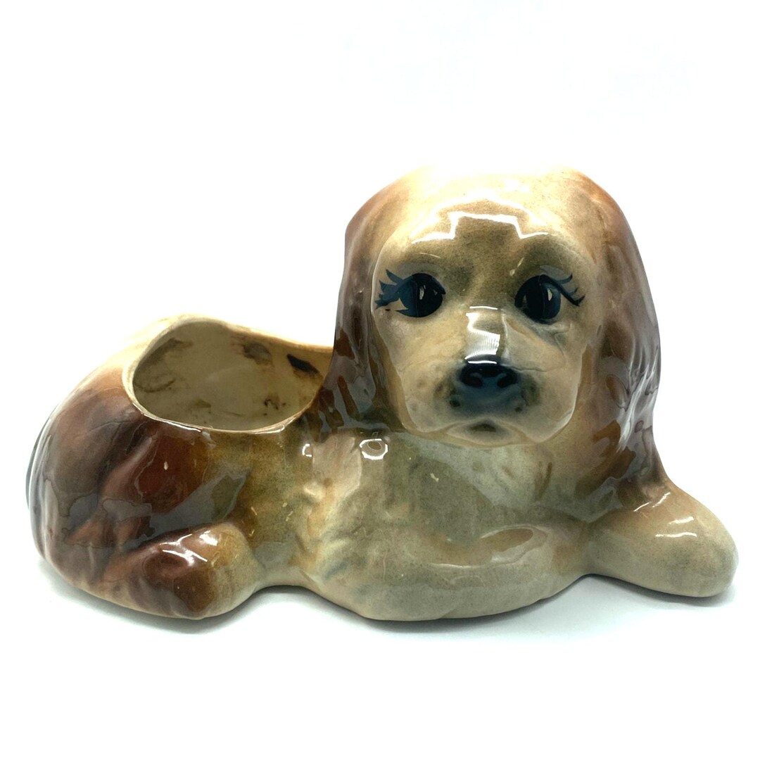 Vintage Puppy Planter, Cocker Spaniel Mid Century 7.5x4x3.5 W - Etsy