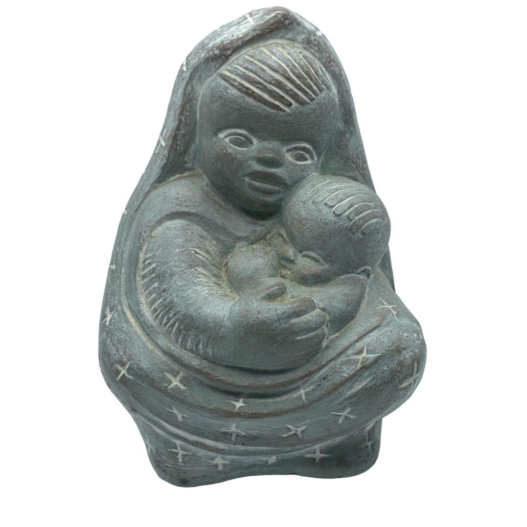 Vintage Isabel Bloom "mother and Child " Retired Signed Sculpture ...