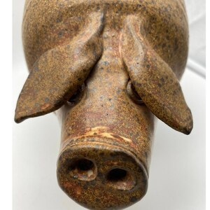 Vintage Large Stoneware Studio Pottery Pig Piggy Bank. Handcrafted - Etsy