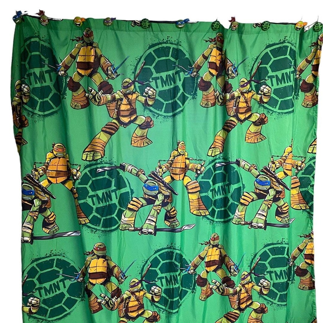 Teenage Mutant Ninja Turtles Fabric Shower Curtain 11 Ninja Turtle ...