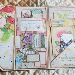 Stuffed Folder Ephemera Junk Journal Scrapbook Notebook Ephemera Holder ...