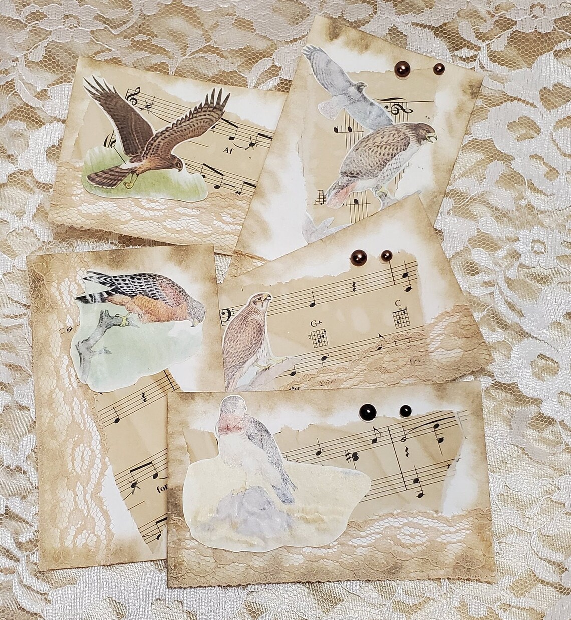 Birds of Prey Altered Index Cards, Junk Journal, Art Journal, Journal ...
