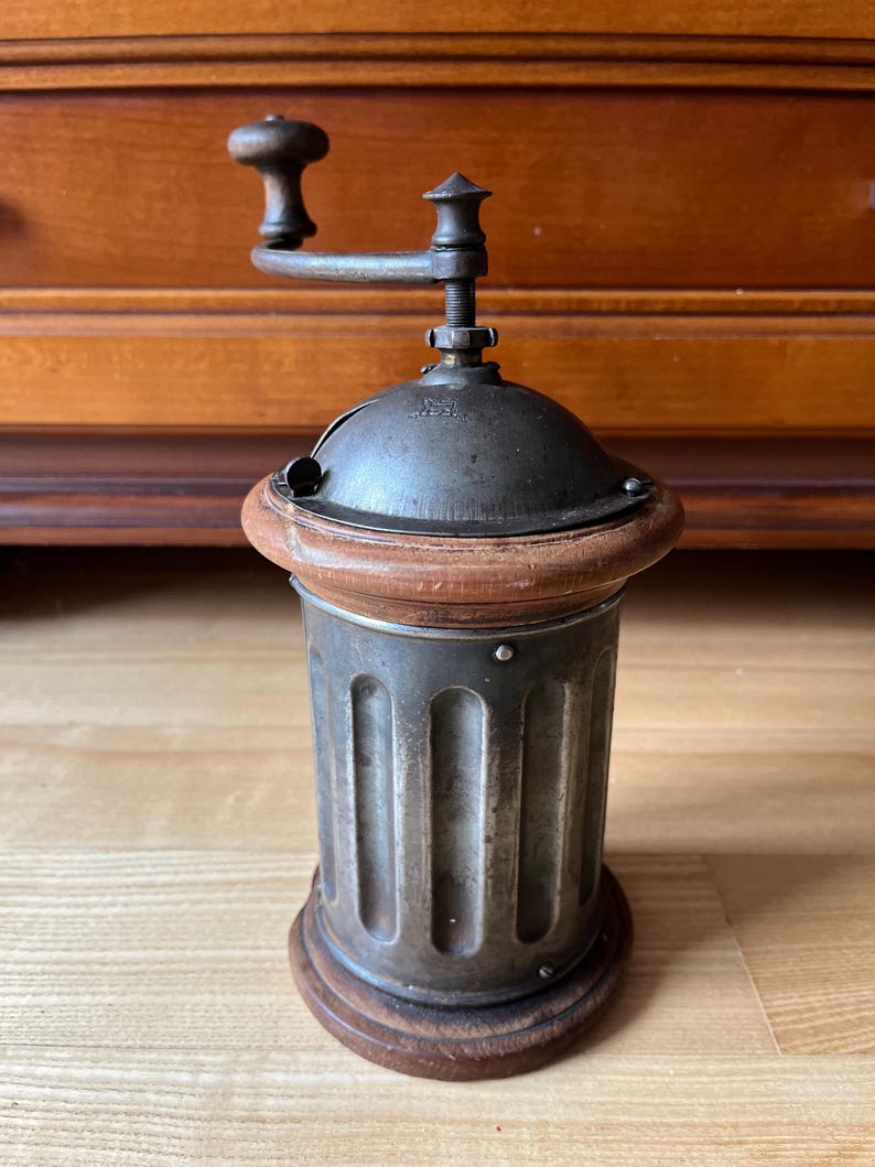 Peugeot G3 Coffee Grinder From XIX Rustic and Primitive Home Decor, Wood and Steel Vintage ...