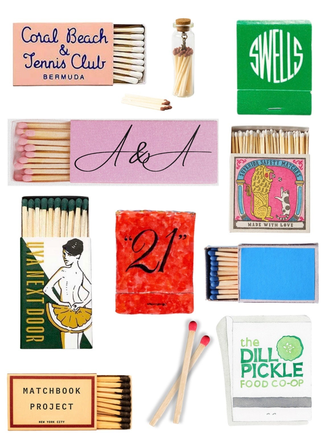 Vintage Matchbox Print, Trendy Matches Poster, Retro Matchbook Wall Art ...