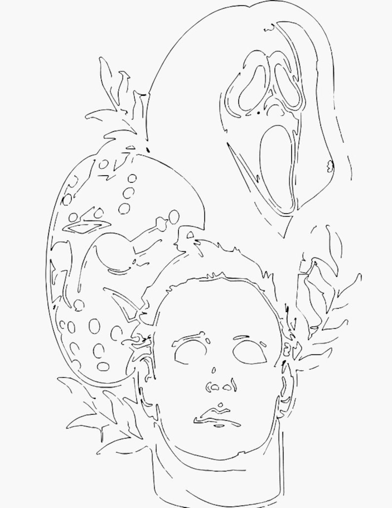 Jason Mike & Scream SVG - Etsy