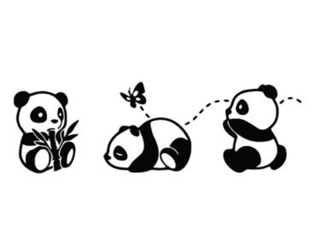 Rolling Panda SVG/PNG - Etsy