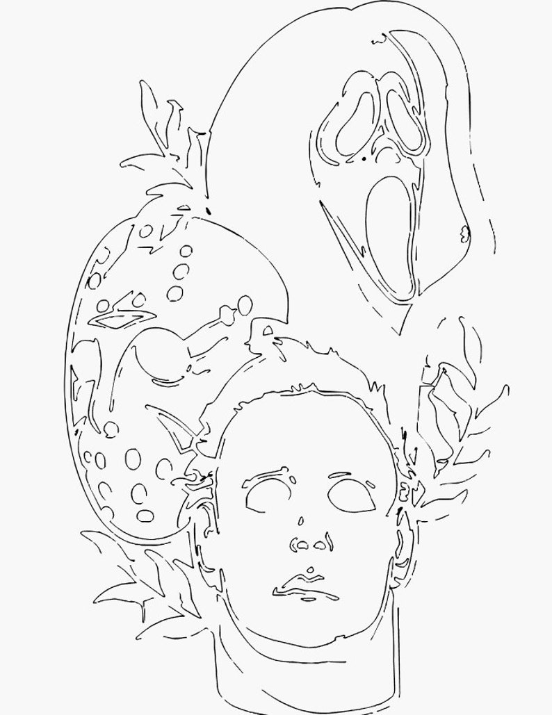 Jason Mike & Scream SVG - Etsy