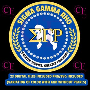 Sigma Gamma Rho-greater Service Digital Design Bundle – 23 PNG & SVG ...
