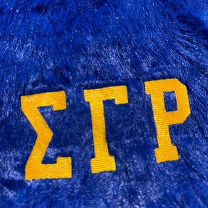 Royal Blue Sorority Slippers With Sigma Gamma Rho Greek Letters - Etsy