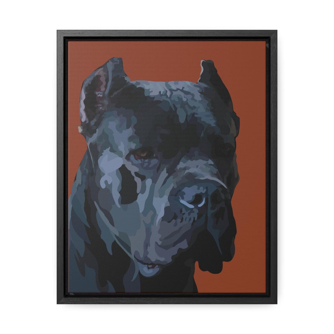 Cane Corso Vector Art Gallery Canvas, Vertical Frame Wall Decor, Dog ...