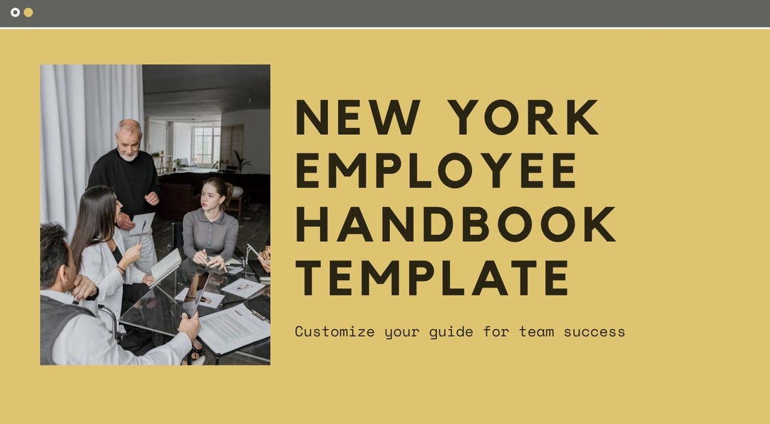 2025 Editable New York Employee Handbook - Etsy