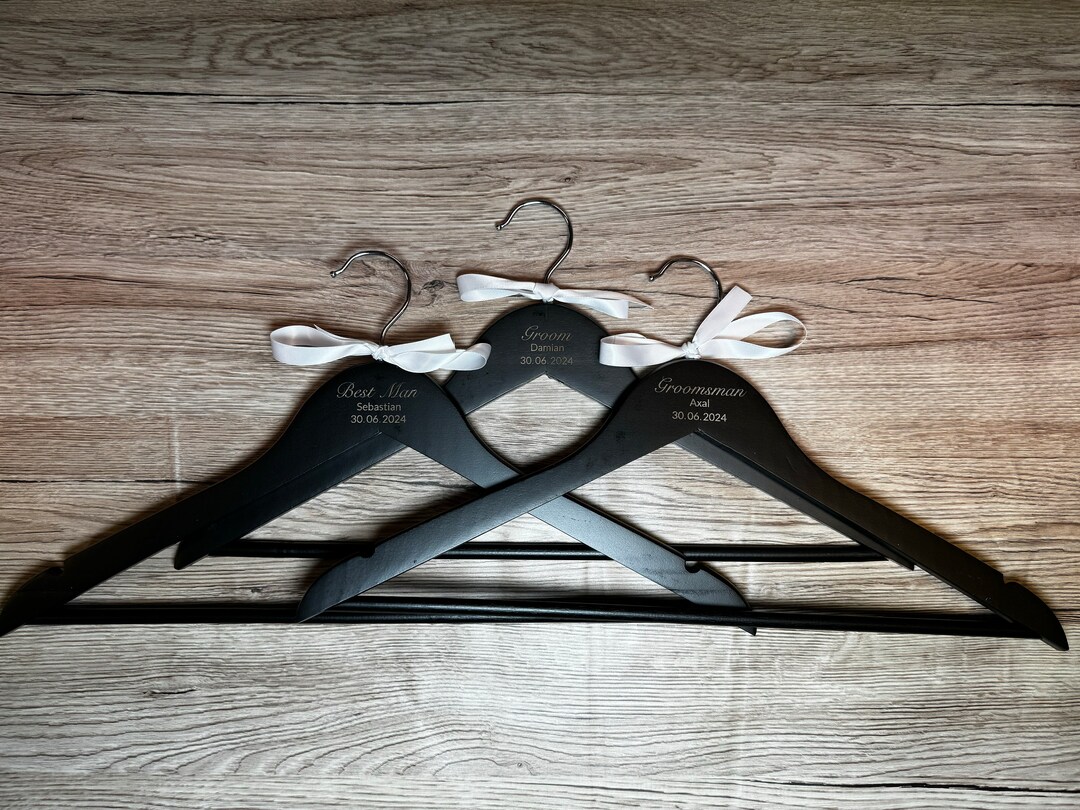 Personalised Wedding Hangers, Groomsmen Hangers, Best Man Hanger ...