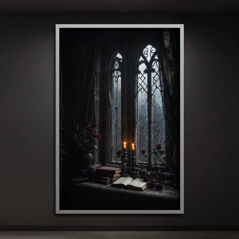 Dark Academia Wall Art, Victorian Home Decor Gift for Her Him Poster ...