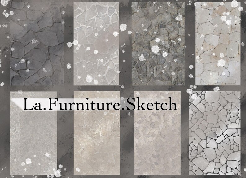 Procreate Interior Textures | 2D Floor Plan Materials (PNG Digital ...