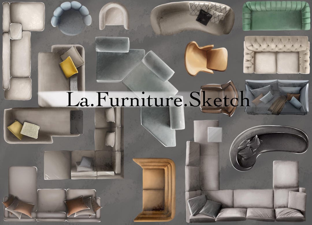 Sofa Set Furniture for Procreate. You Will Need to Download Files in ...