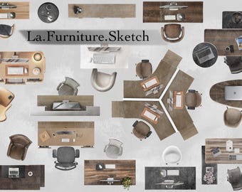 A Set of Furniture for Creating a 2D Plan in Procreate. You Need to ...