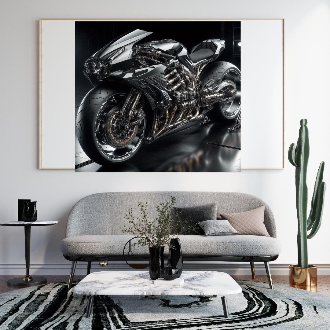 SUPER MOTORBIKE CONCEPT 7 High Resolution 11400 Mp - Etsy