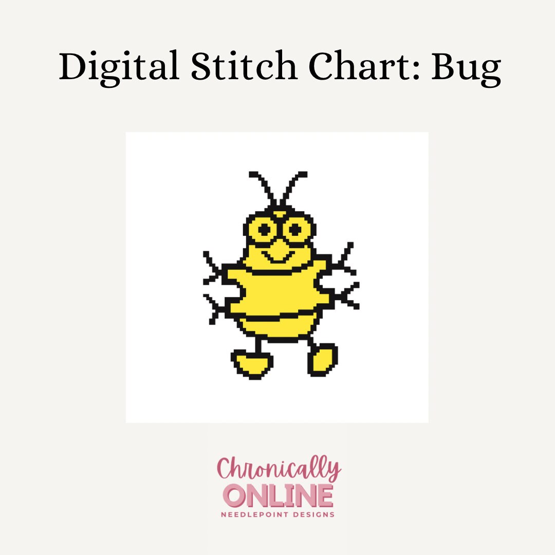 Bug - Digital Needlepoint Stitch Chart - Etsy