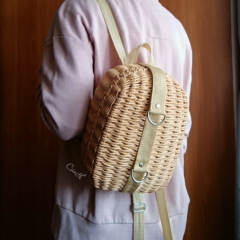 Rattan Backpack - Etsy