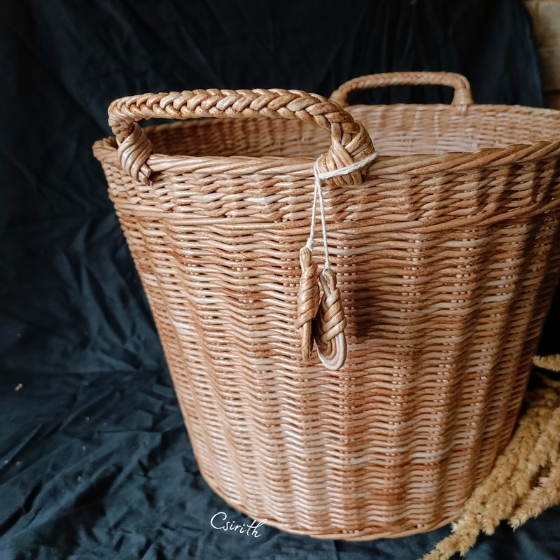 Basket With Handle - Etsy
