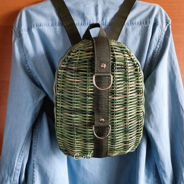 Basket Backpack - Etsy