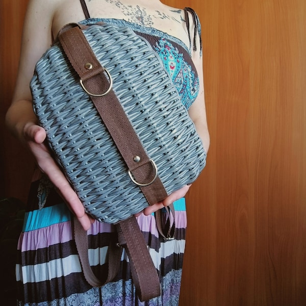 Rattan Backpack - Etsy