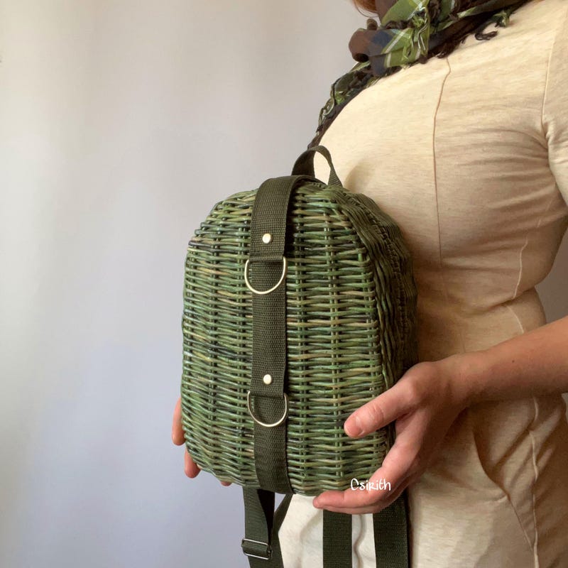 Basket Backpack - Etsy