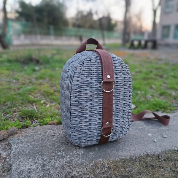 Rattan Backpack - Etsy