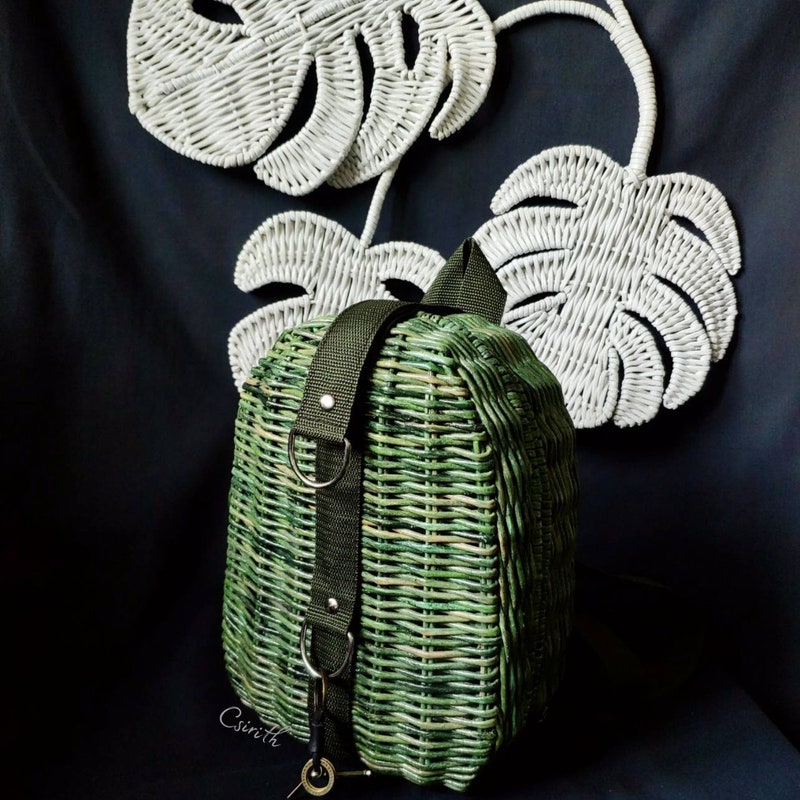 Basket Backpack - Etsy