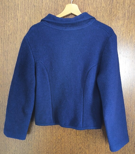 VINTAGE German Boiled Wool Jacket / Oldschool 60s Nav… - Gem