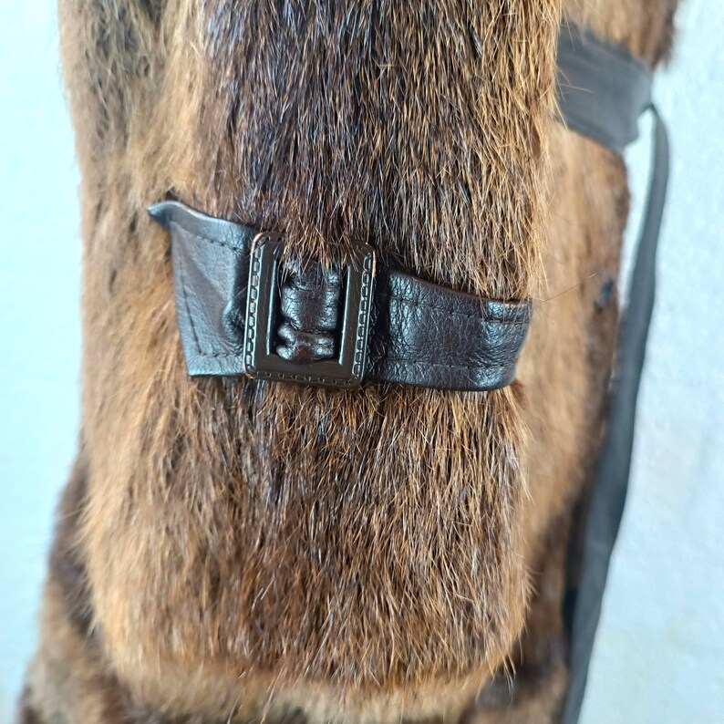 Genuine Pelt Belted Fur Coat Ladies/ 80s Luxury Warm Winter Outerwear 2 ...
