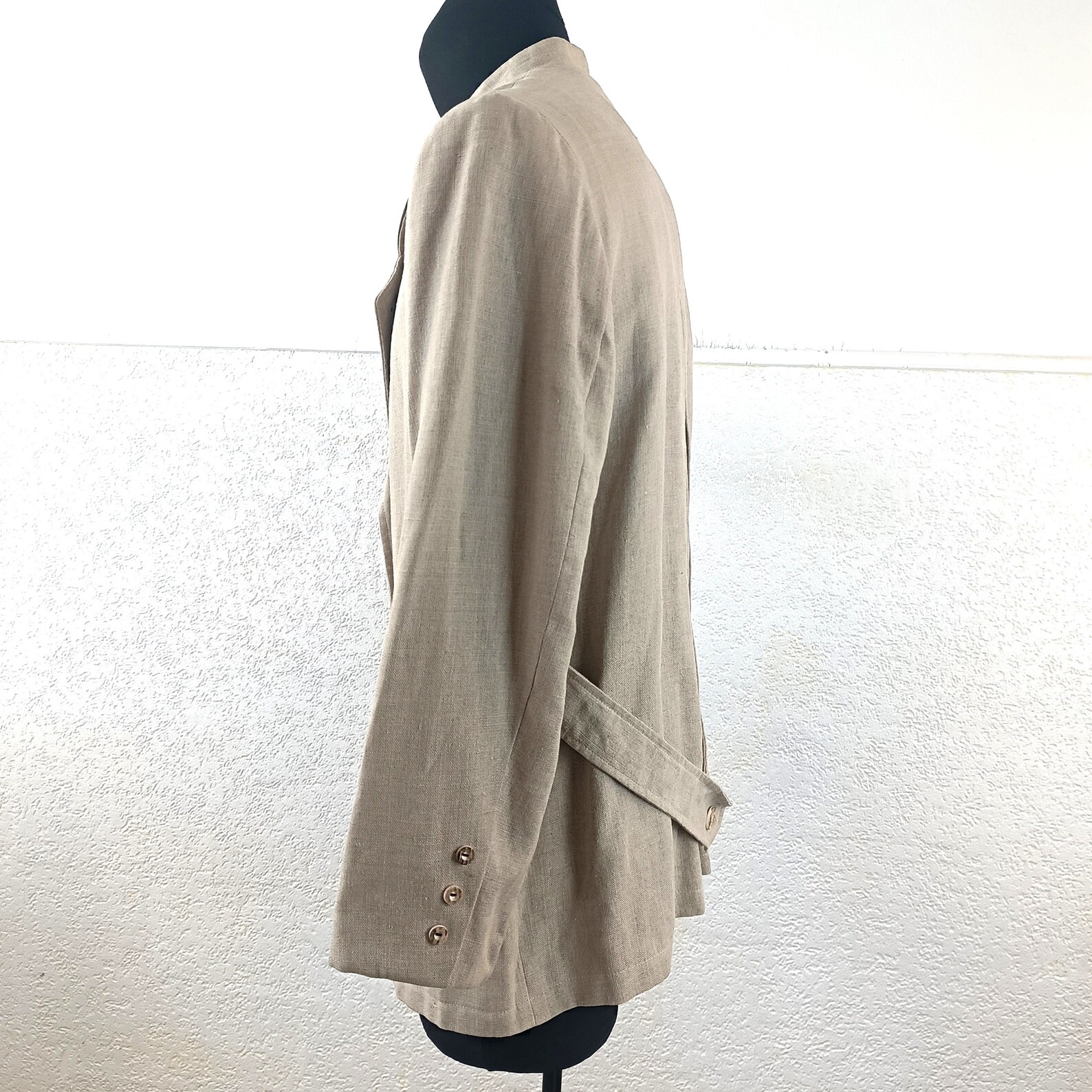 Linen Jacket Women Trachten Jacket Beige Linen Jacket Traditional Linen ...