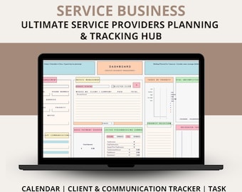 Small Business CRM Dashboard Bookkeeping Tracker W/ Task & Invoice ...