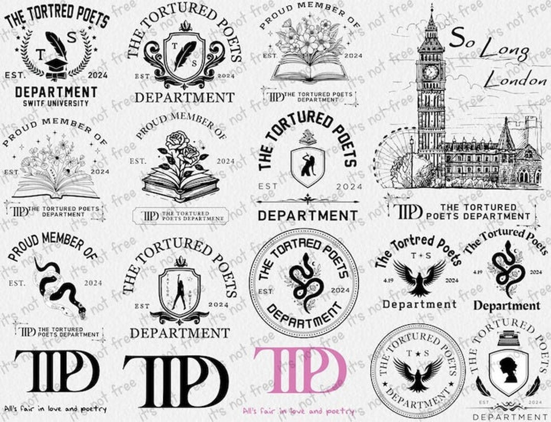 The Tortured Poets Department Bundle PNG, Swiftie TTPD, Tortured Poets ...