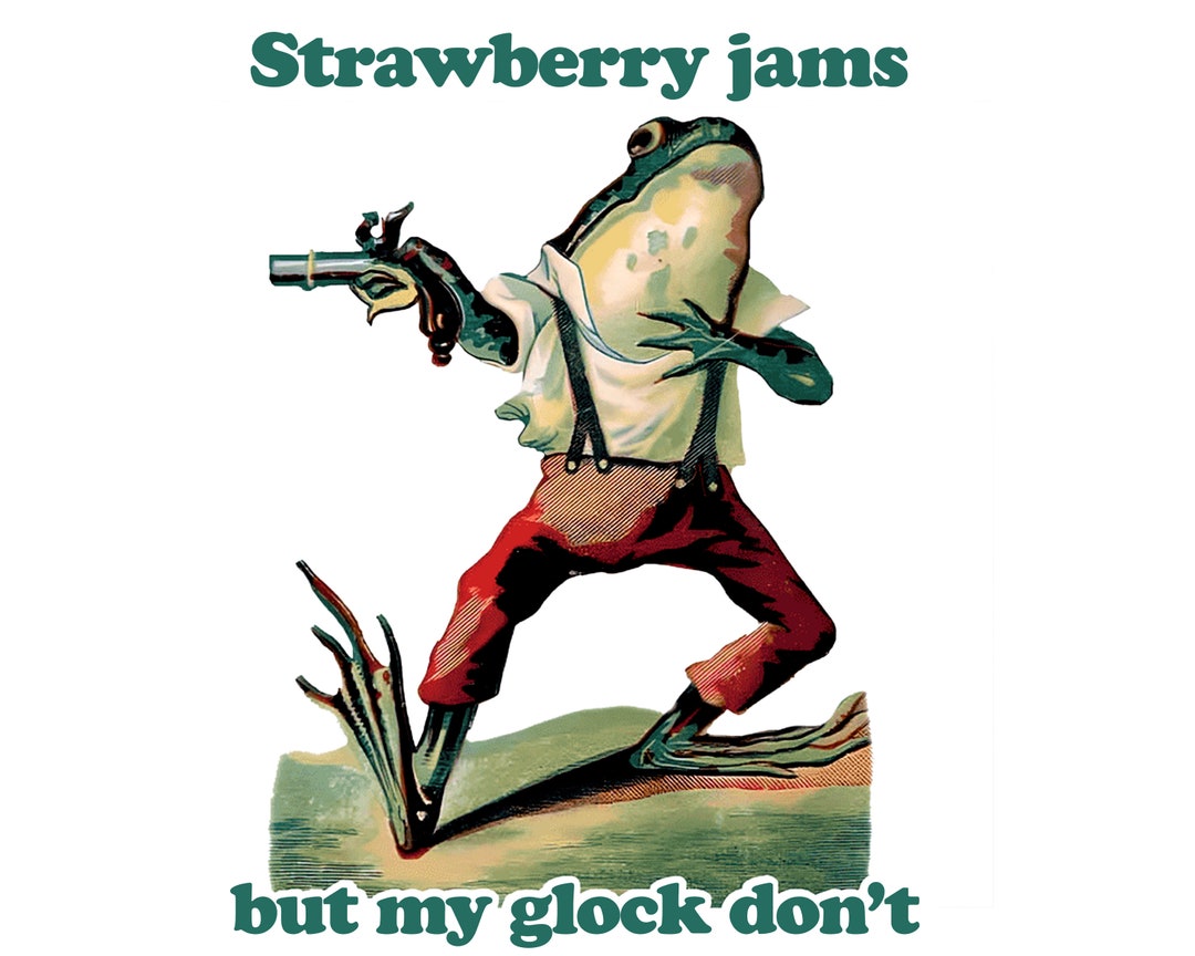 Strawberry Jams but My Glock Don't Digital File, Strawberry Jams Png ...