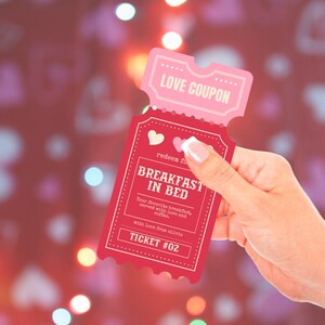 Retro Love Coupons Valentines Printable Love Coupons 60 Editable Retro ...
