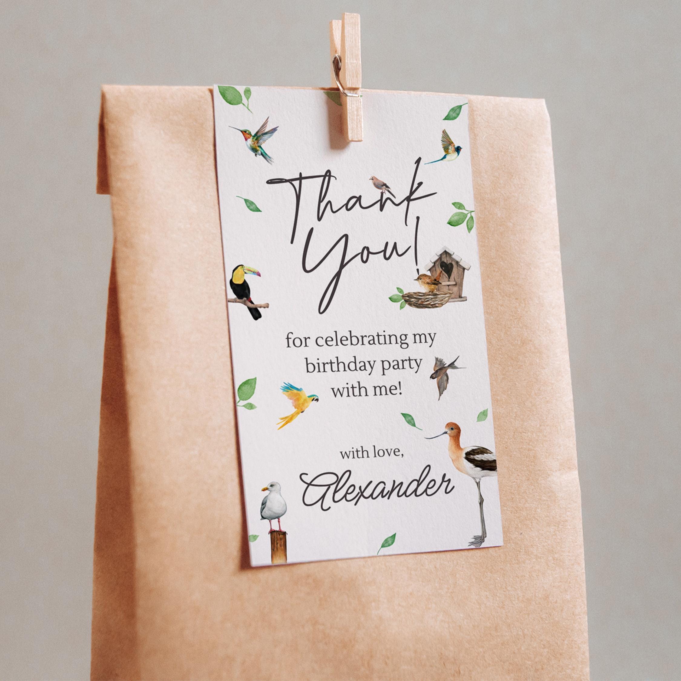 Bird Nerd Party Invitation Birthday Invite With Photo Bird Lover Themed ...