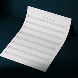 Blank Ukulele Tab Paper, Tablature Sheet, Printable Digital Download - Etsy