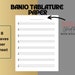 Blank Banjo Tab Paper, Tablature Sheet, Printable Digital Download - Etsy