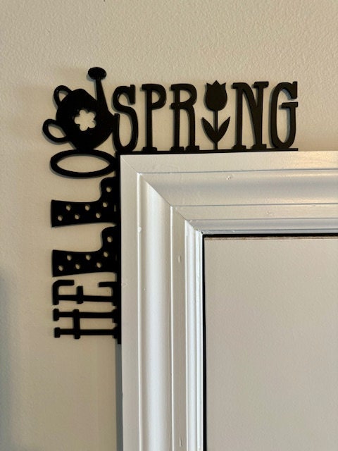 SVG Hello Spring Door Corner - Etsy