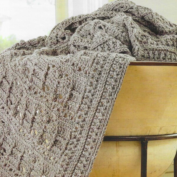 Blue Star Blanket Crochet Pattern Afghan Any Size Throw Motif Pattern ...